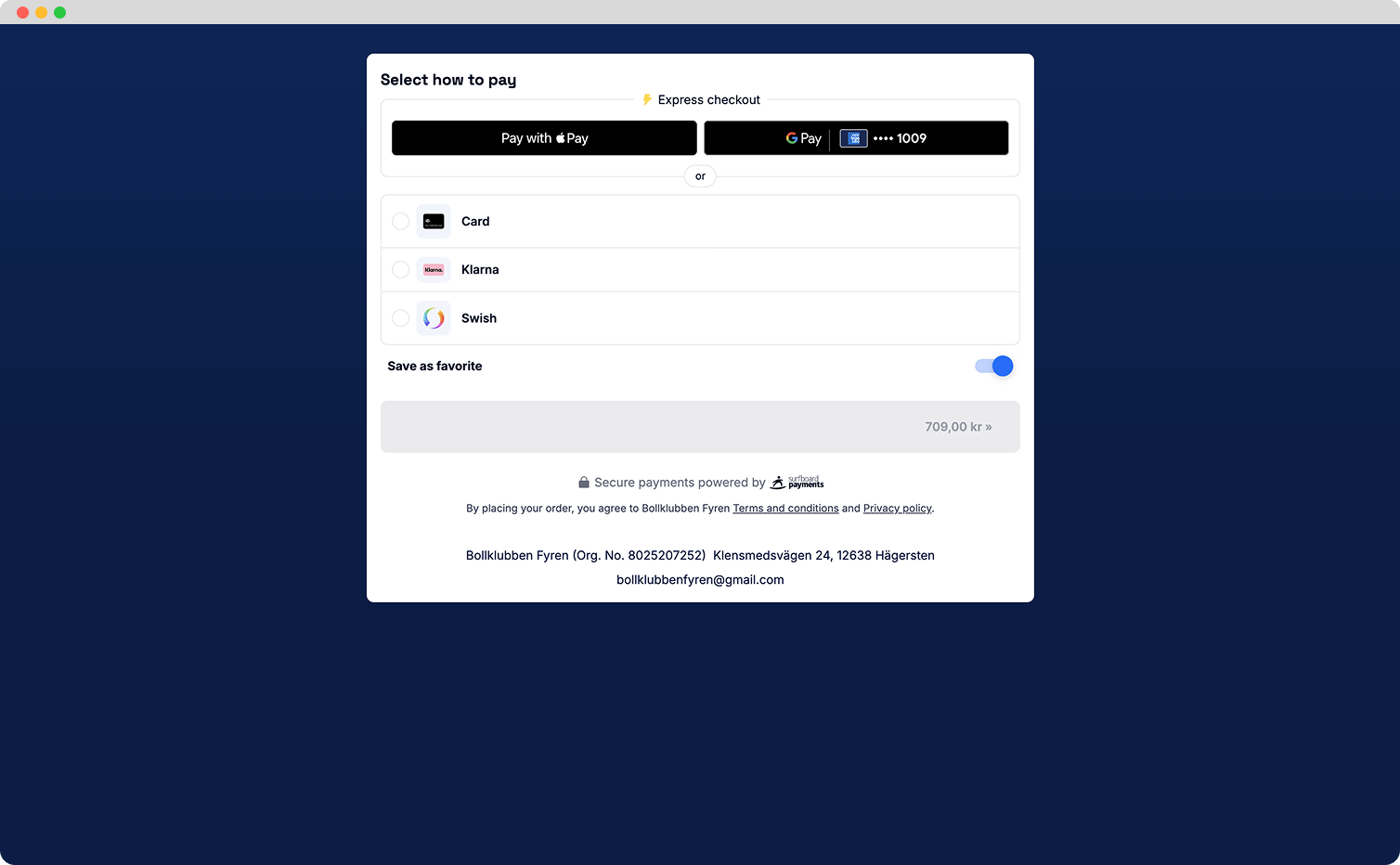 Customizing the Payment Page